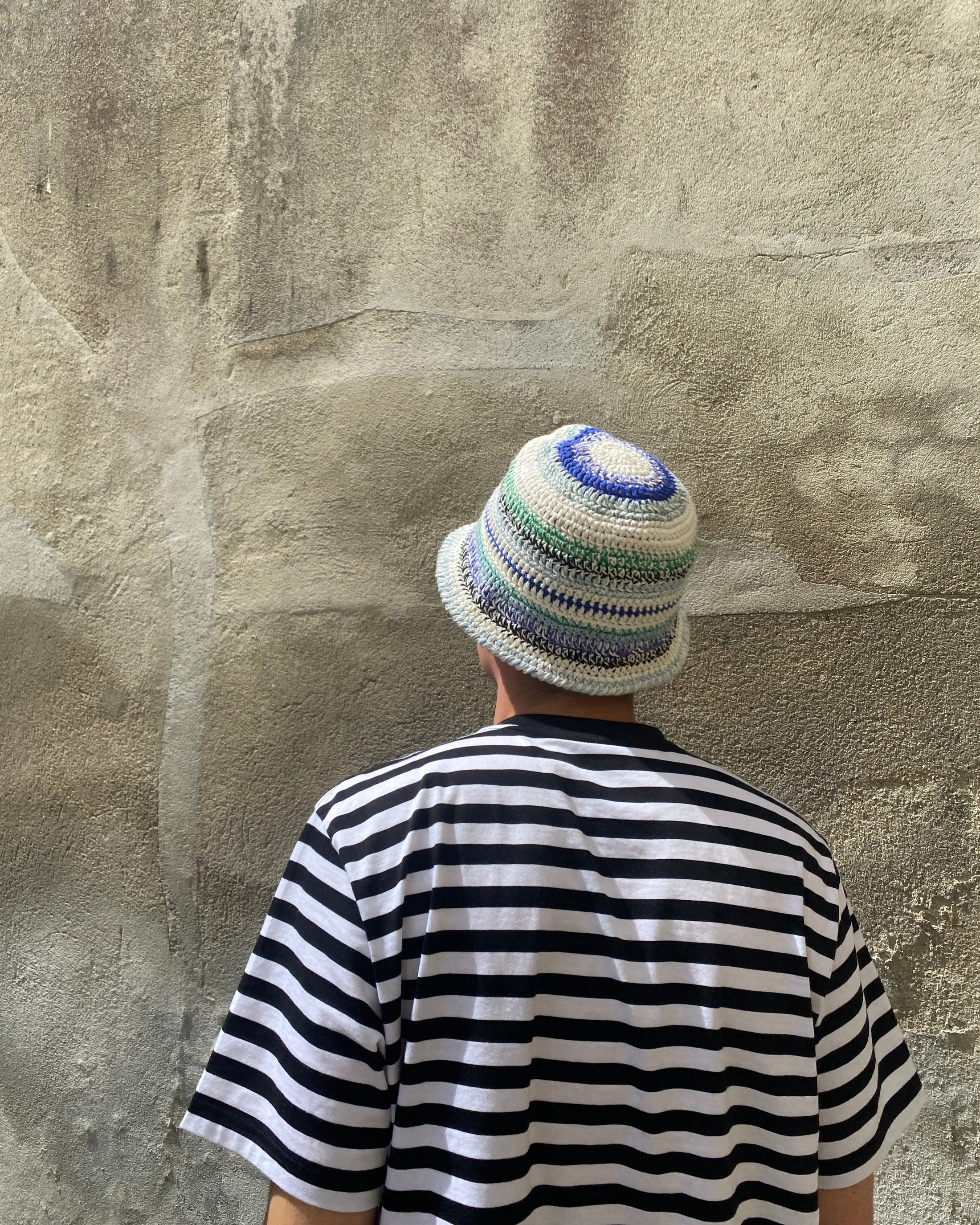 Scrap yarn bucket hat pattern – Dina Lea